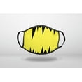 Yellow Black Spikes - 3-Ply Reusable Soft Cloth Face Covering, Unisex ...
