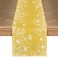 Mexican Fiesta Linen Table Runner (13"x72"), Cinco De Mayo, Dia De Los ...