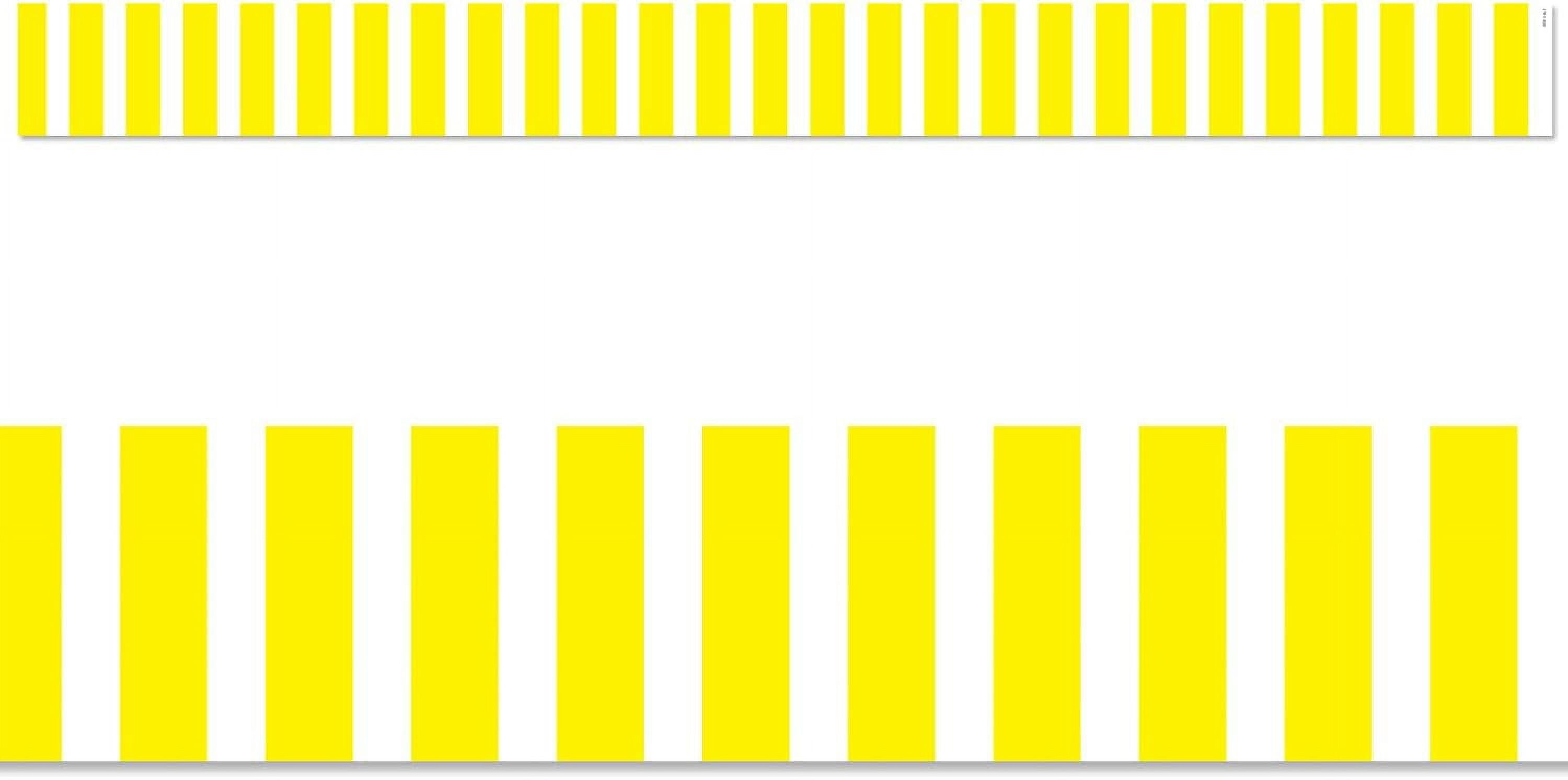 Yellow Bold Stripes EZ Border For Classroom Bulletin Board Border For ...