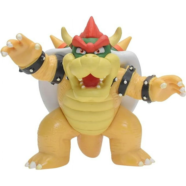 Yellow Bowser Action Figure The King of The Dark Kingdom Can Breathe ...