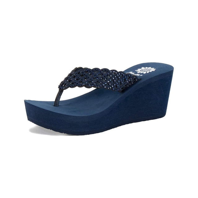 Yellow Box Deloise Women's EVA Wedge Platform Embellished Sandals ...