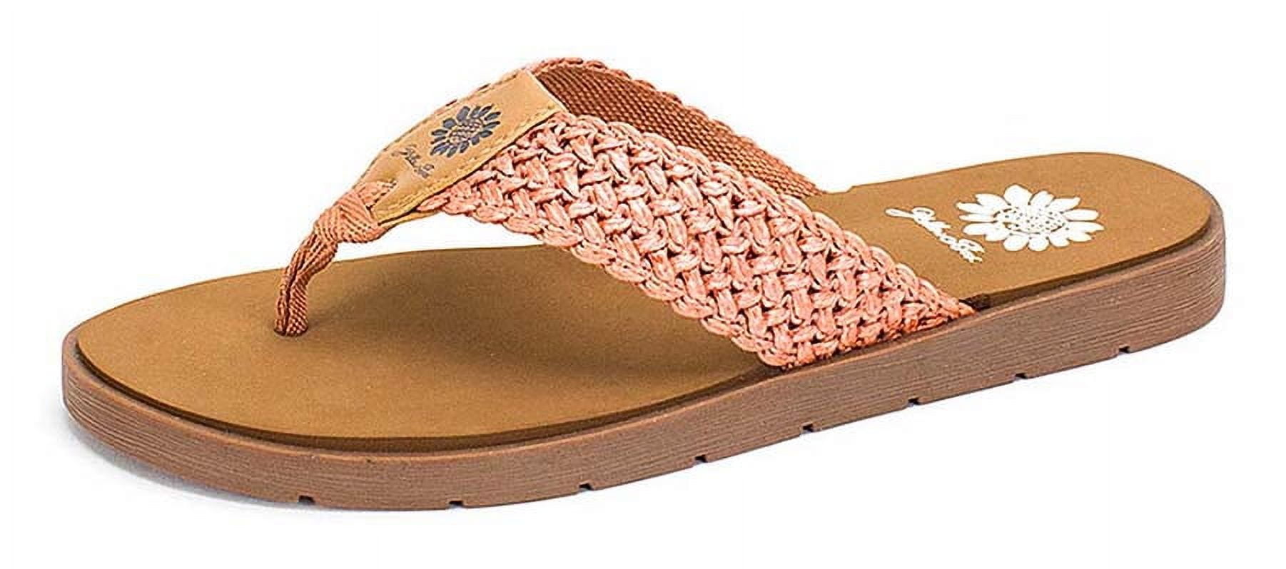Yellow Box | FIDA Woven Flip Flops - Walmart.com