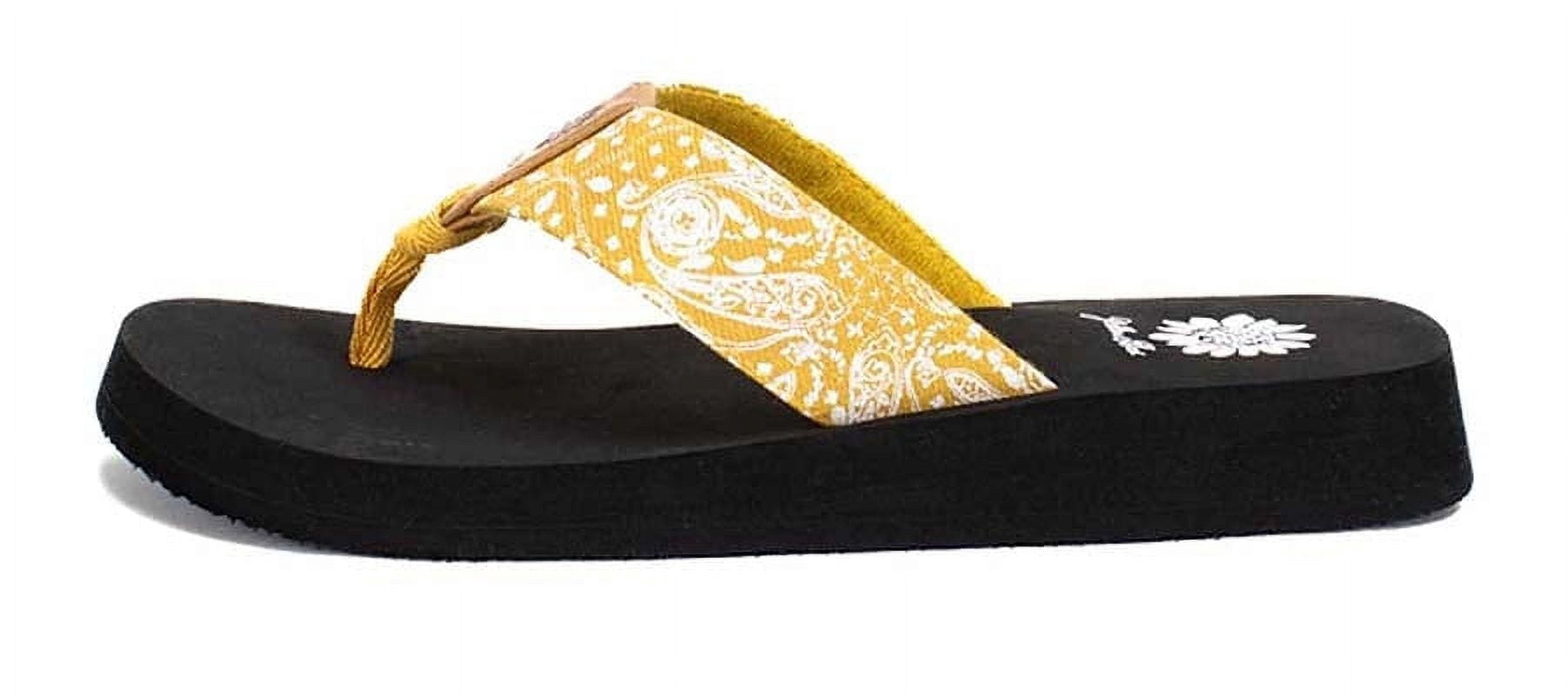 Yellow Box | FLANDER Paisley Bandana Print Flip Flops with EVA Soles ...