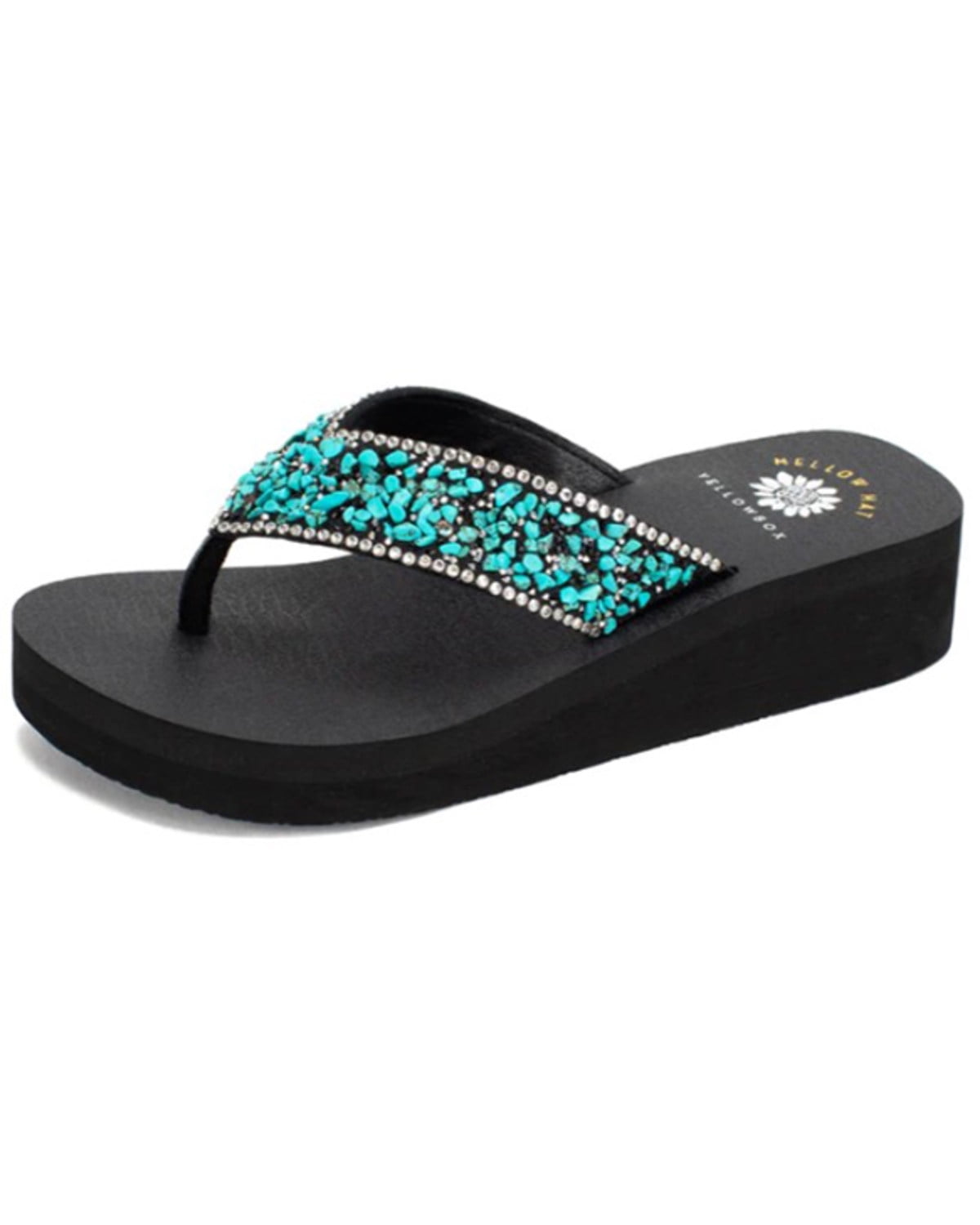 Yellow Box Women's Lilla Platform Sandals - 59786 8 M - Walmart.com