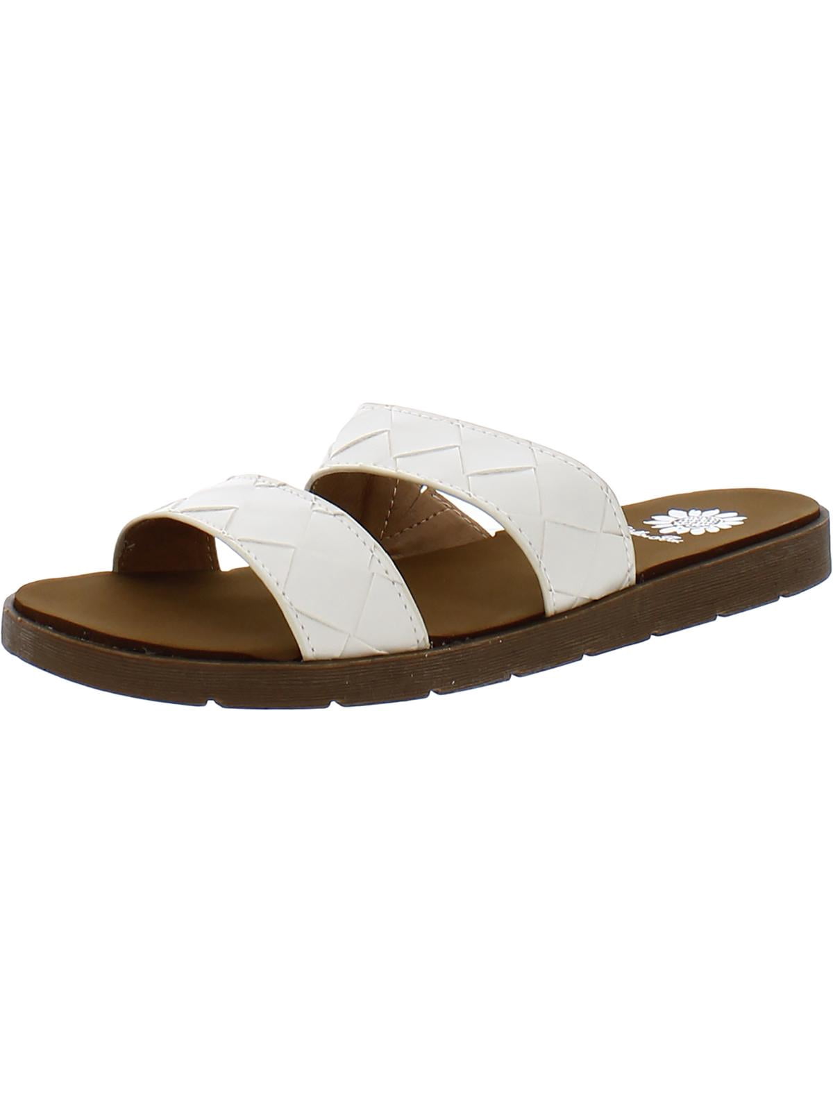 Yellow Box Womens FEYLIE Slip On Open Toe Flatform Sandals - Walmart.com