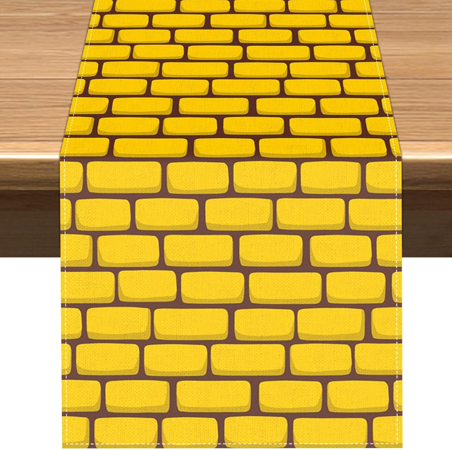 Yellow Brick Road Table Runner Wizard Party Decorations Halloween ...