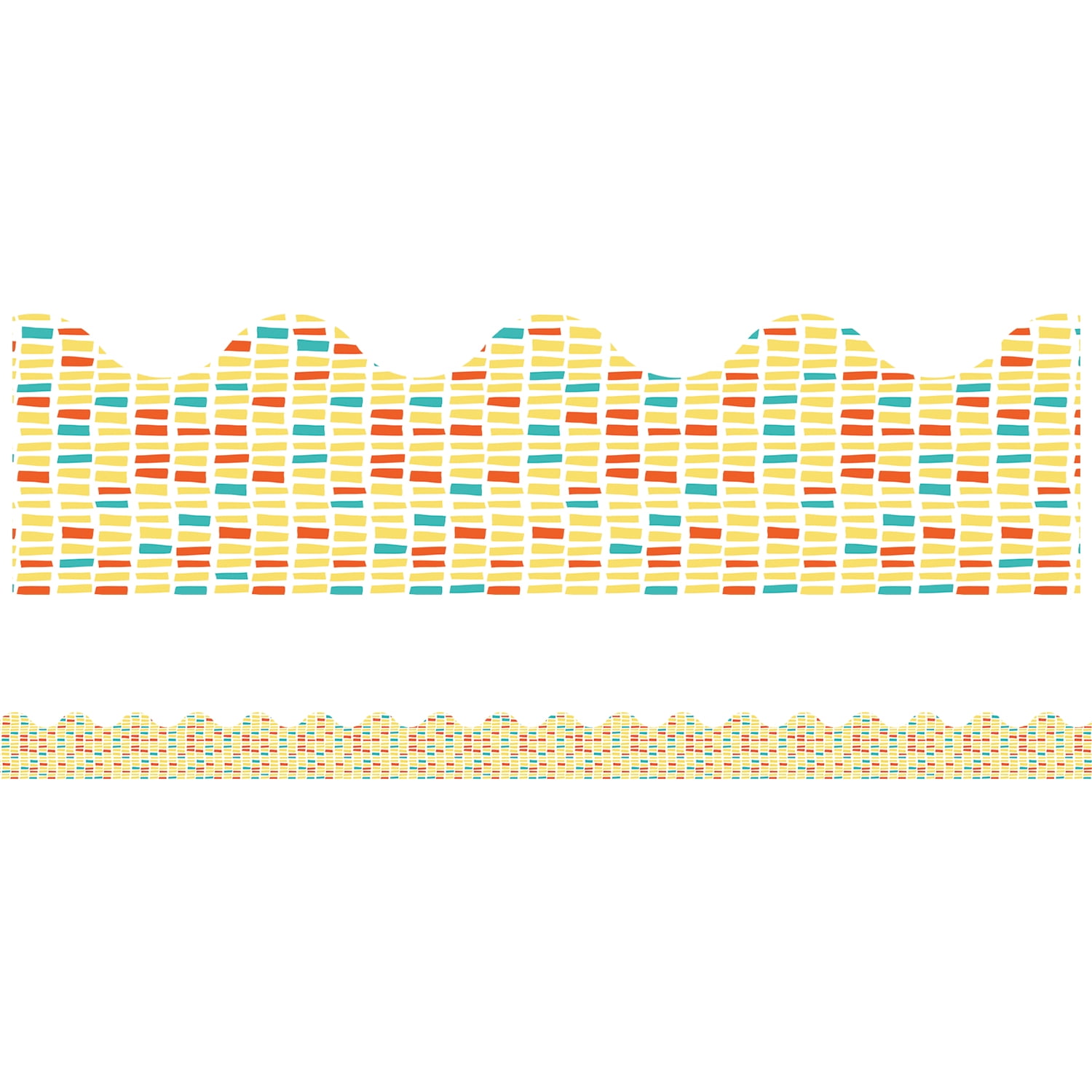 Yellow Brick Scalloped Bulletin Board Borders (Other) - Walmart.com