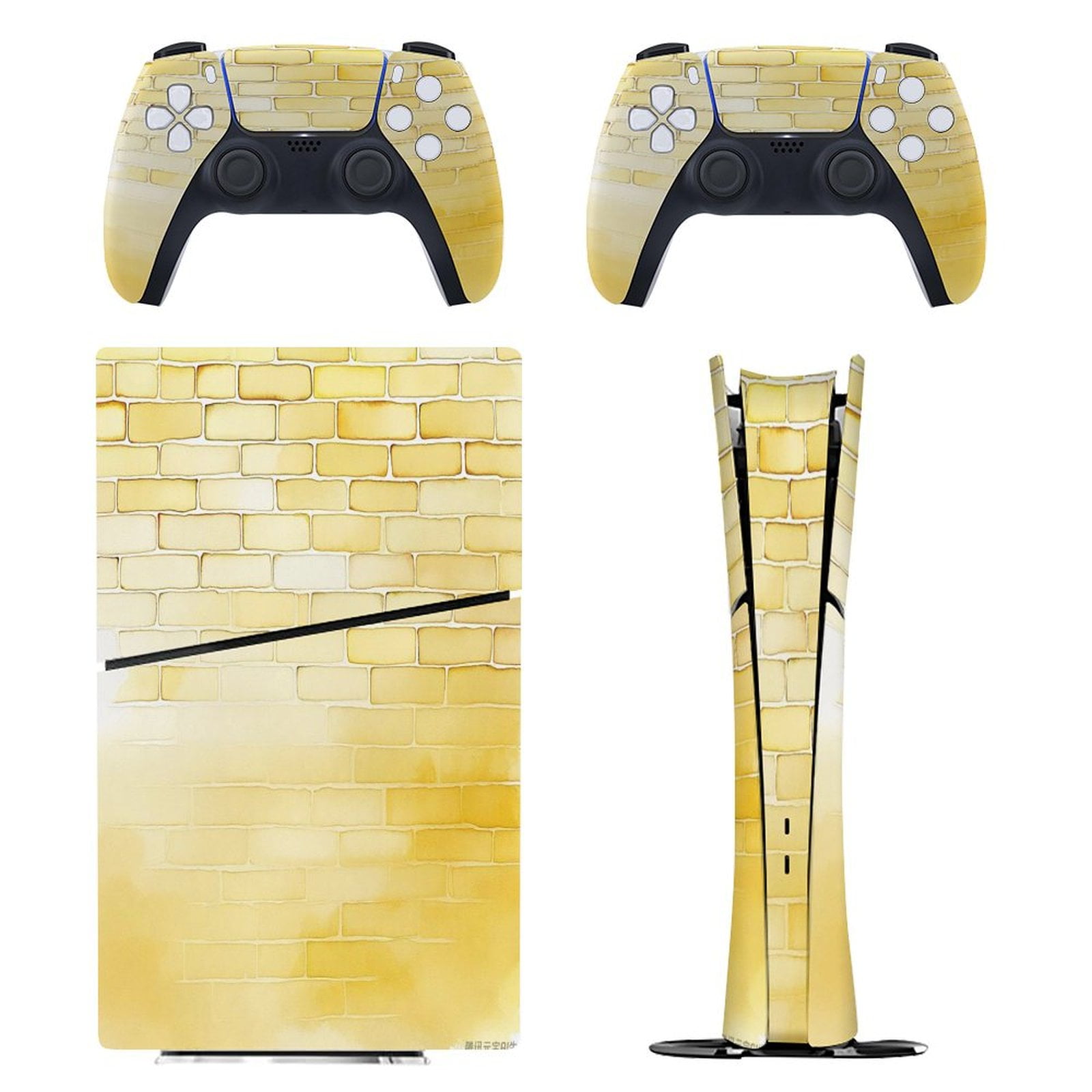 Yellow Brick Wall PS5/PS5 Slim Digital Disc Skin Sticker For Console ...