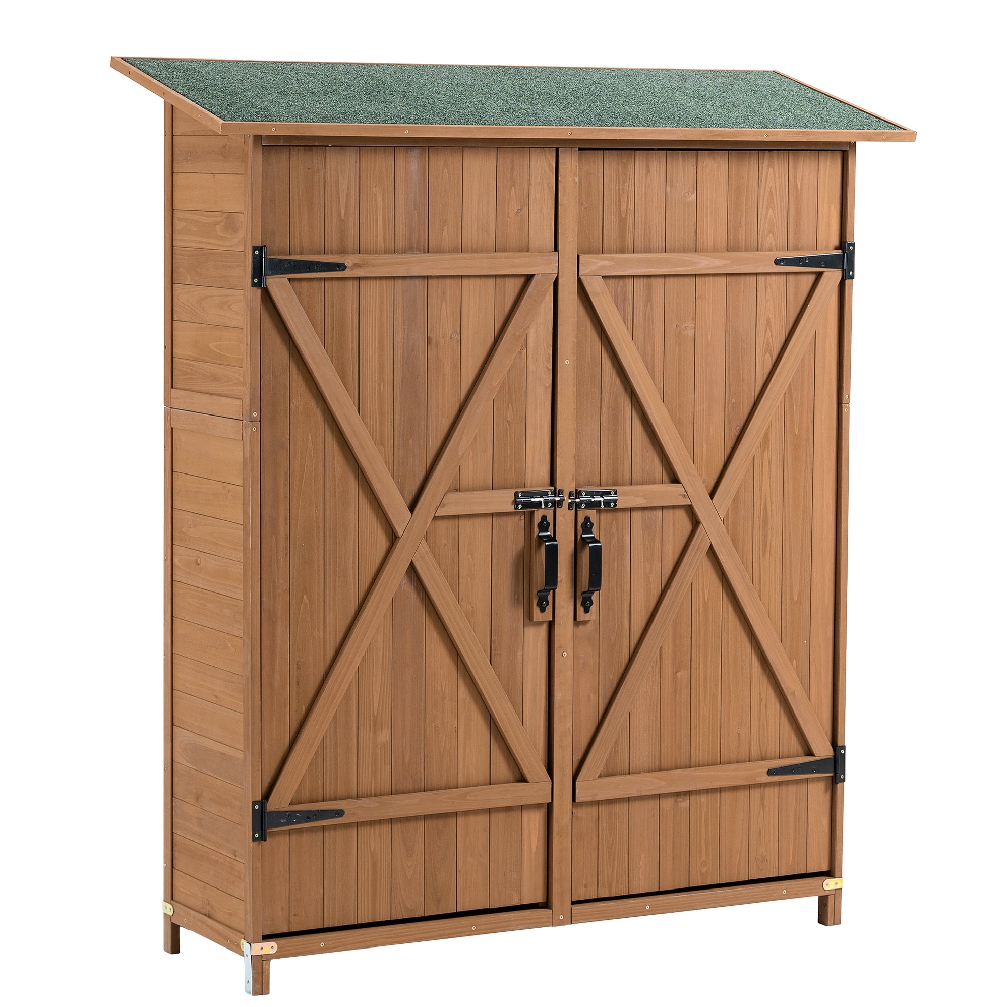 Yellow Brown Outdoor Storage Niche With Waterproof Roof, Lockable Door ...