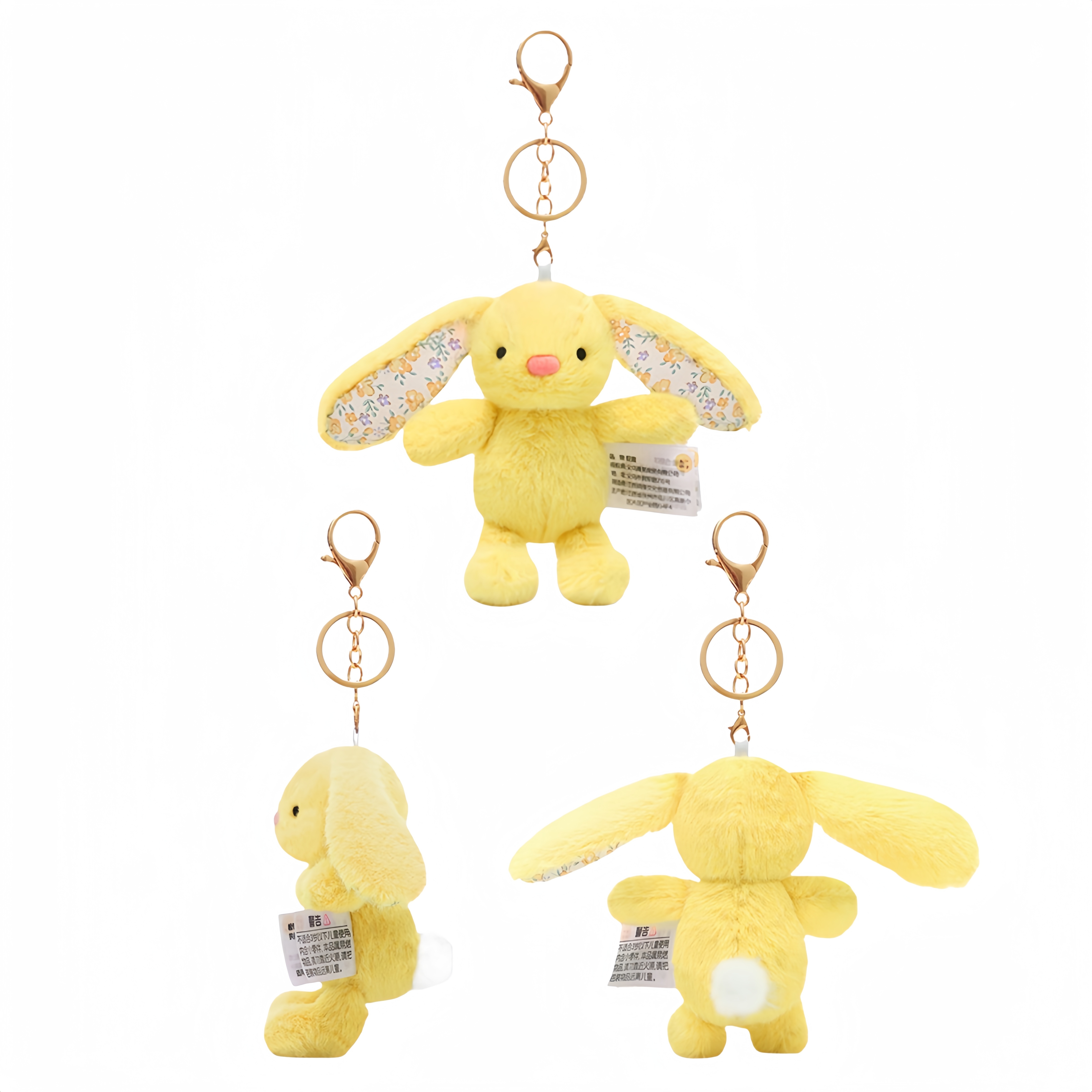 Yellow Bunny Plush Rabbit Stuffed Toy, 5.1 inch Bunny Body, a Holiday ...