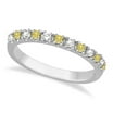 Yellow Canary Diamond Stackable Ring Band 14k White Gold (0.25 ct ...