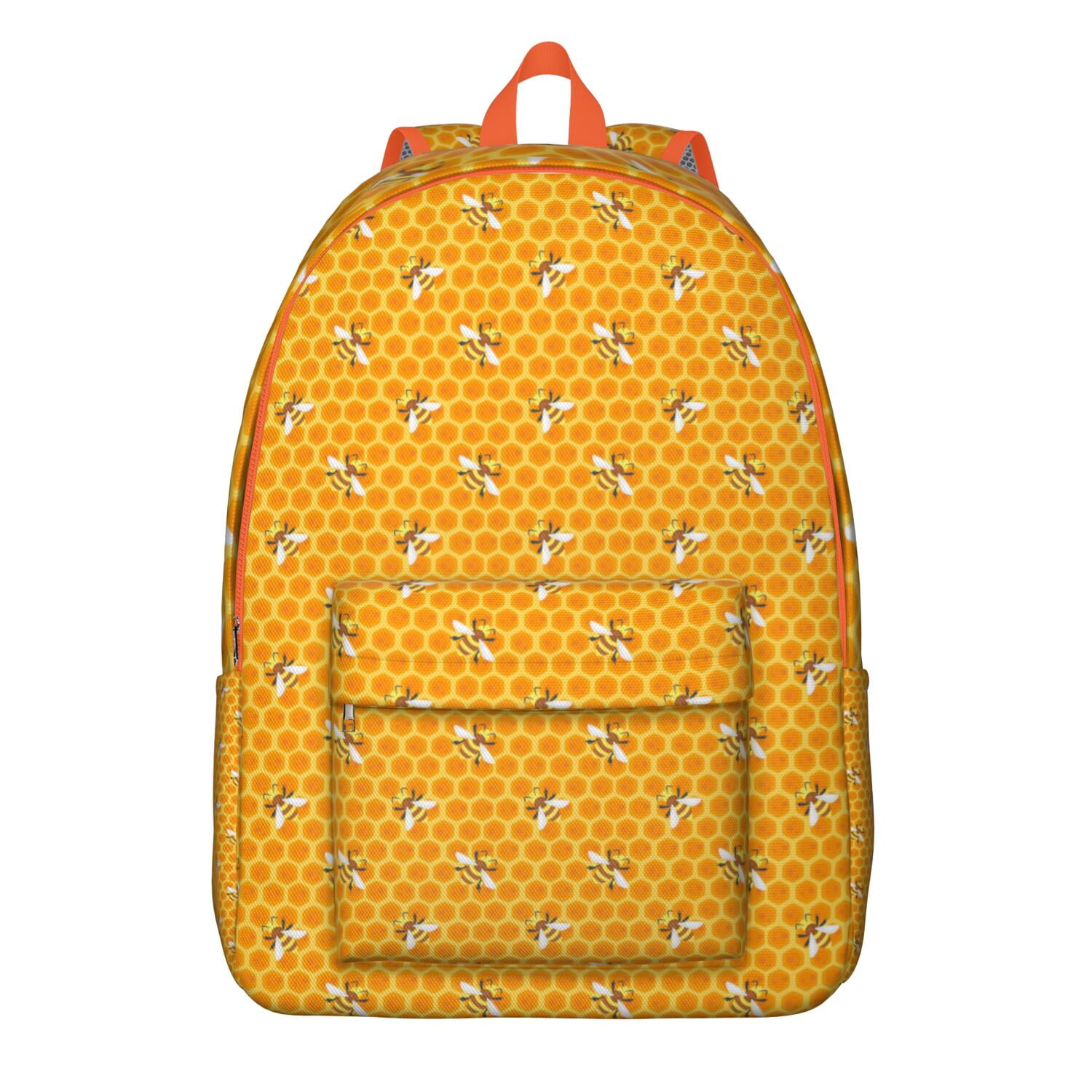 Yellow Cartoon Honeybee Backpack for Students, Lightweight and Durable ...