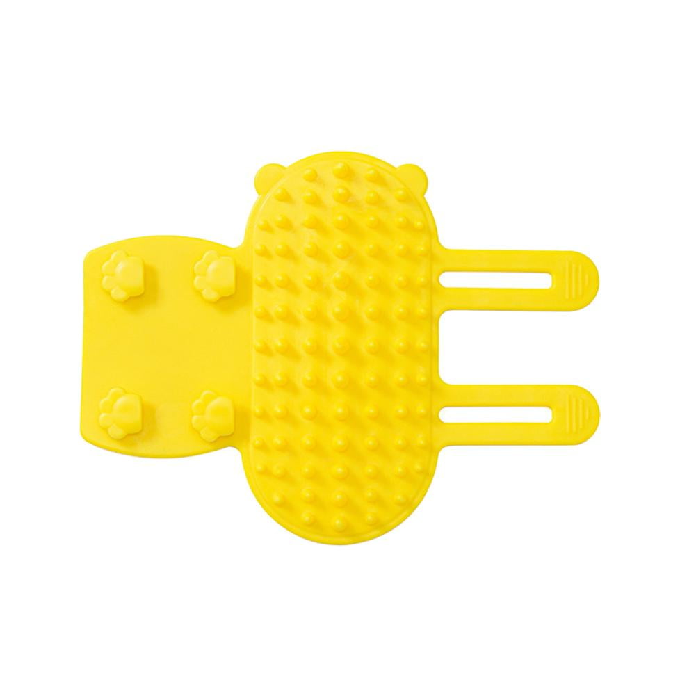 Yellow Cat Scratching Board Upgraded Pet Scratching Board Bath Brush ...
