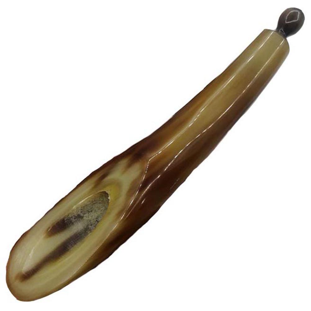 Yellow Cattle Horn Massaging Board Stick Massaging Scraping Tube ...