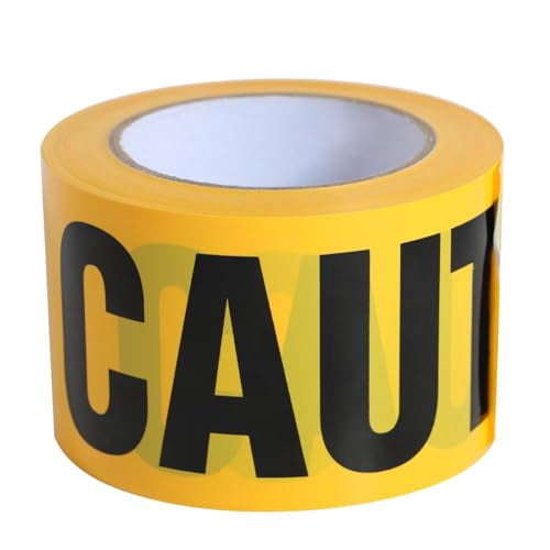 Yellow Caution Tape 3 Inch x 328 Ft Heavy-Duty Barrier Tape for ...