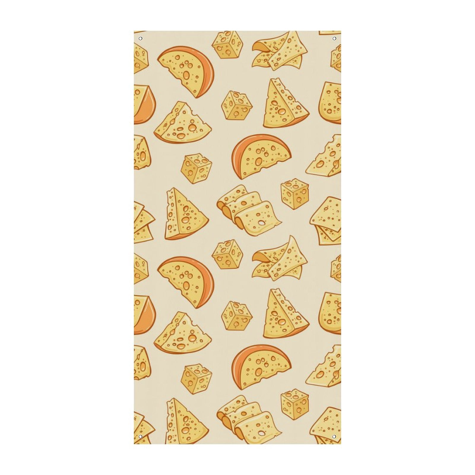 Yellow Cheese Pattern Door Cover Banners Flag Hanging Backdrop Sign ...
