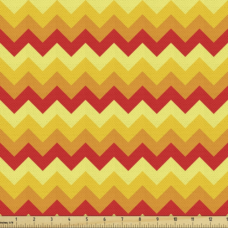 red and yellow chevron pattern