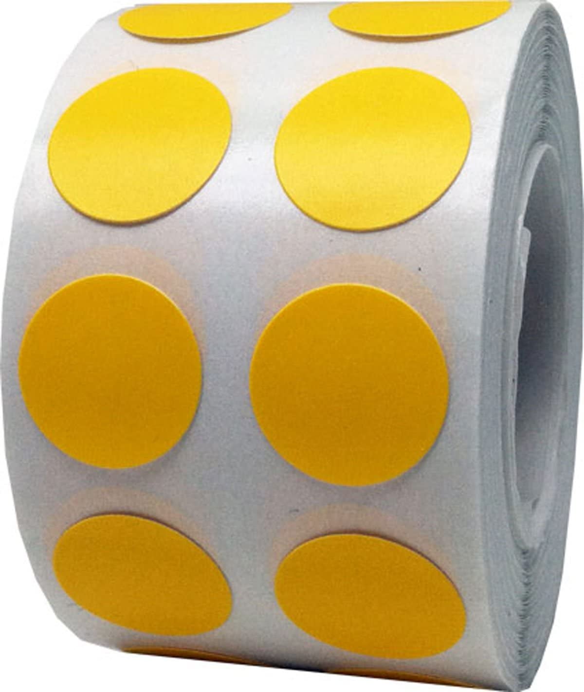 Yellow Circle Stickers, 13 mm 1/2 Inch Dot Labels 1000 Pack - Walmart.com