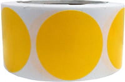 Yellow Circle Stickers | 2" Inches Round | 500 Pack - Walmart.com
