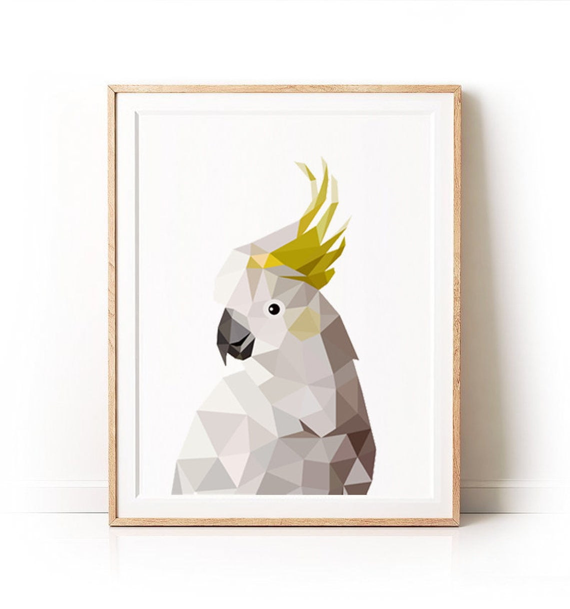 Yellow Cockatoo Print, Parrot Print, Australian Animal Art, Exotic Wall ...
