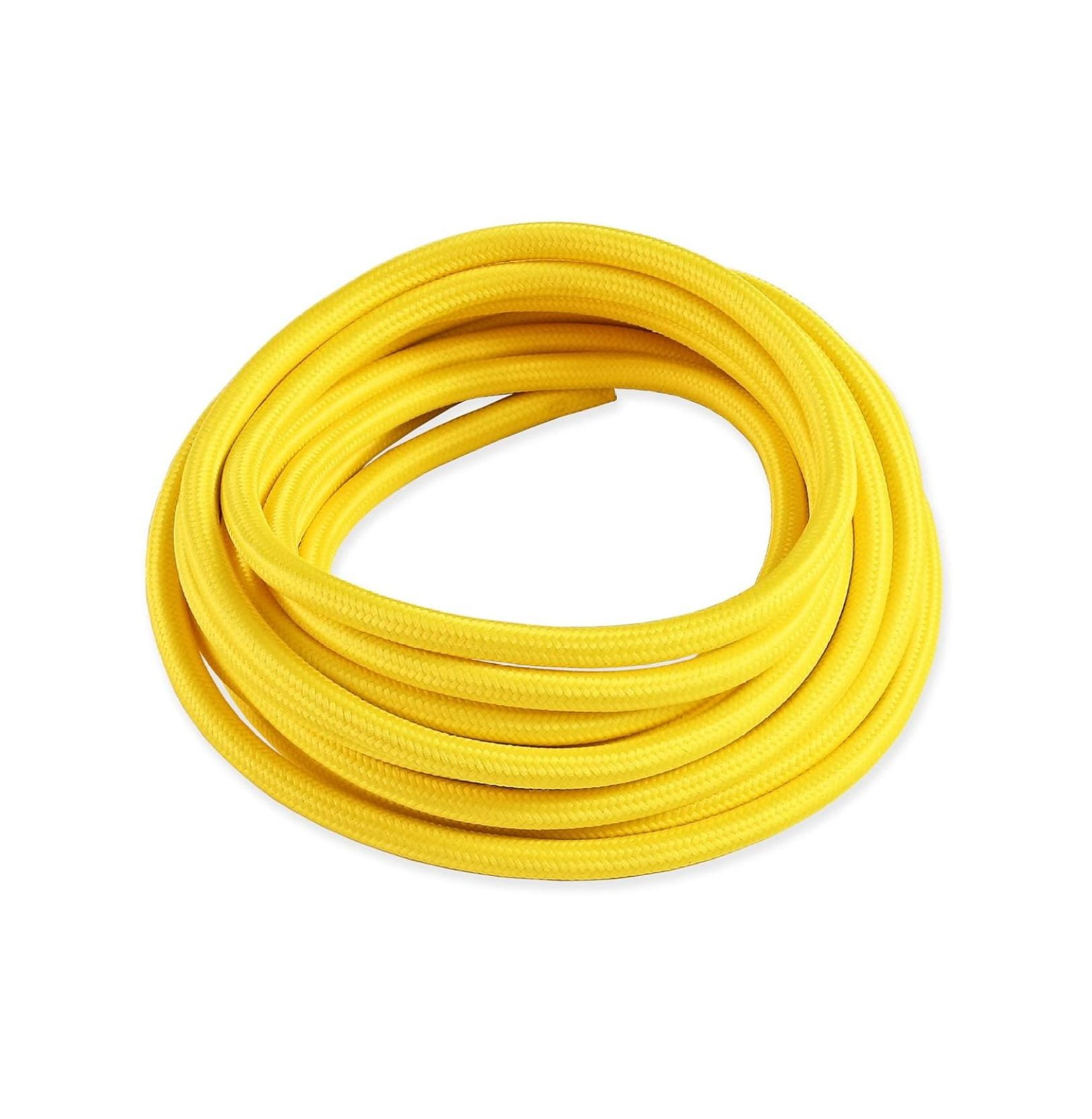 Yellow Color Cloth Covered Electrical Wire - 16Ft Textile Cable for ...