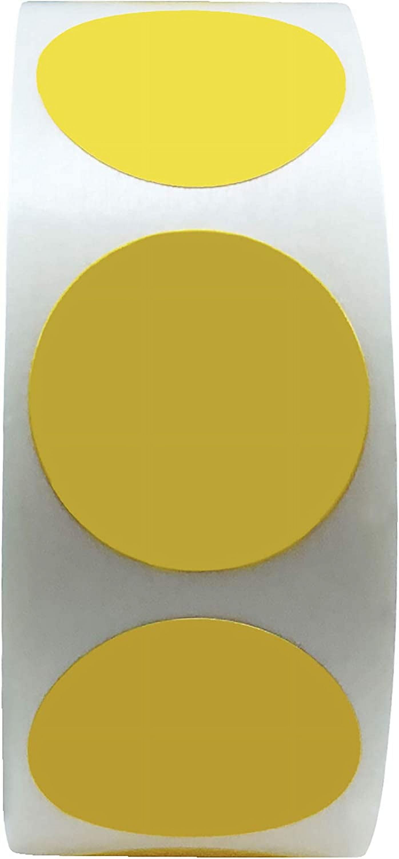 Yellow Color Coding Labels for Organizing Inventory 0.75 Inch Round ...