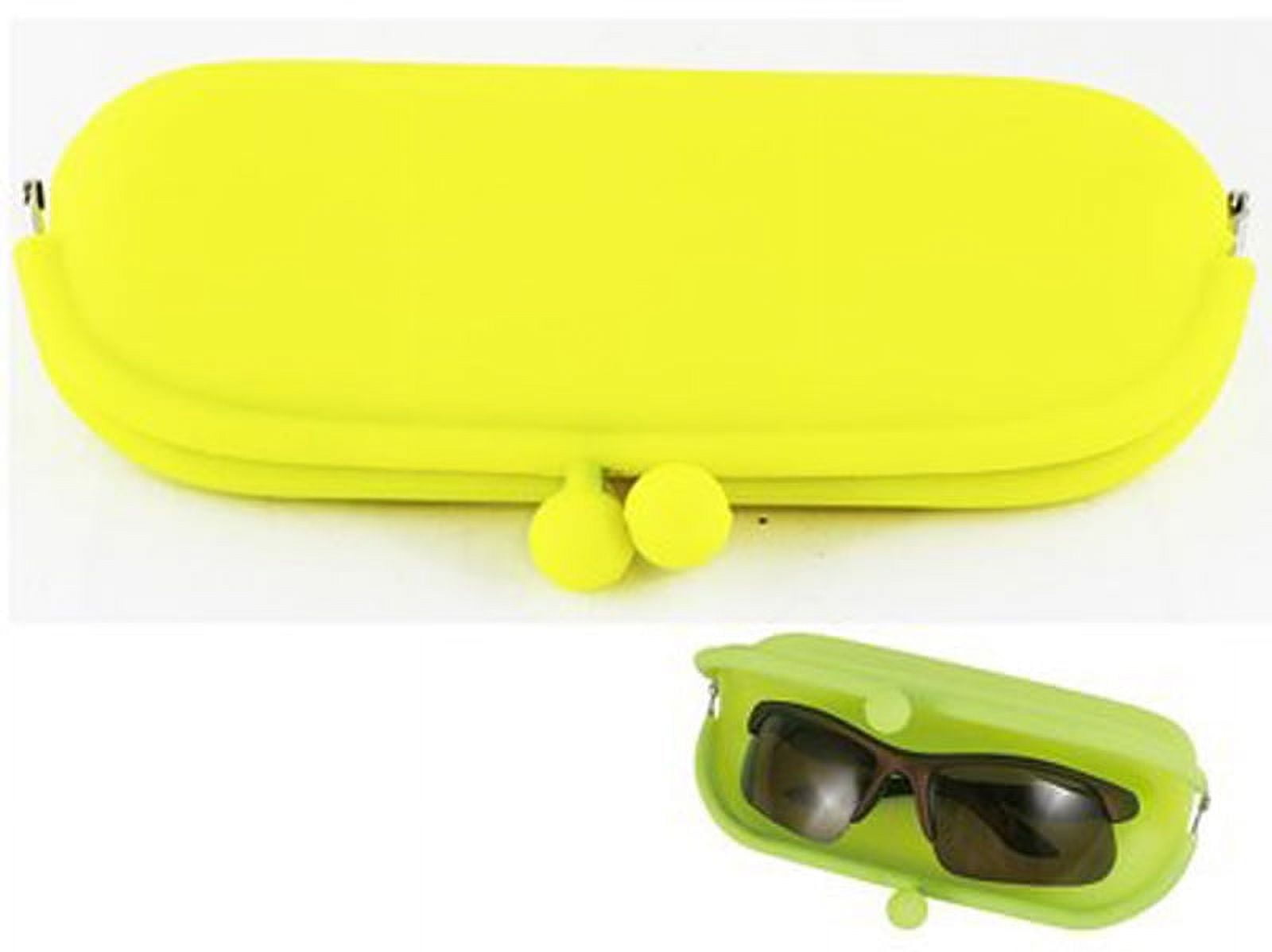 Flexible Yellow Silicone Eyeglass Case - Soft Eyewear Protection with ...