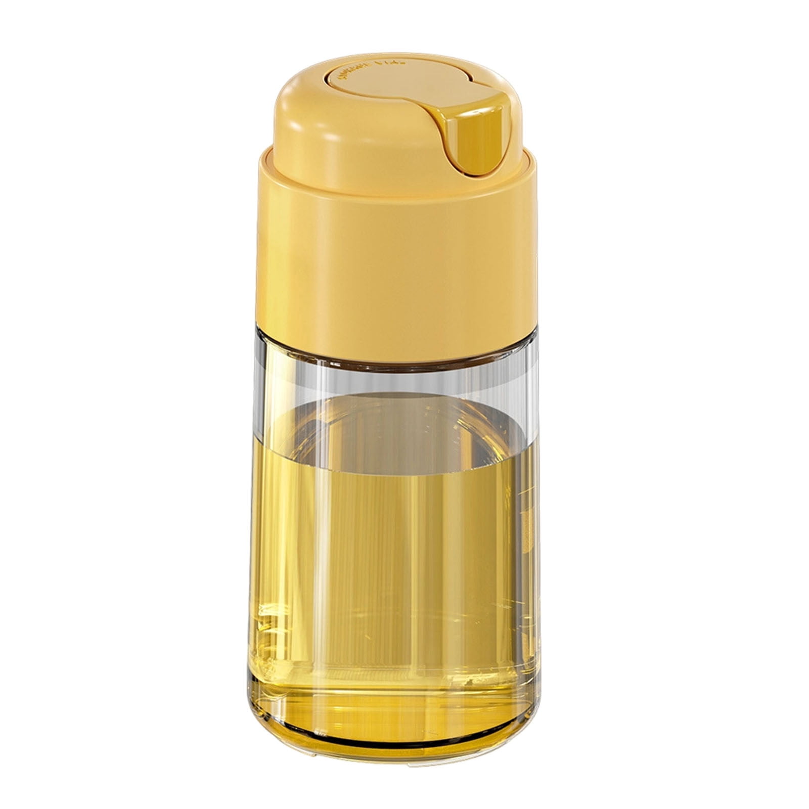 Yellow Compact Glass Oil Dispenser Bottle Automatic Gravity Flow ...