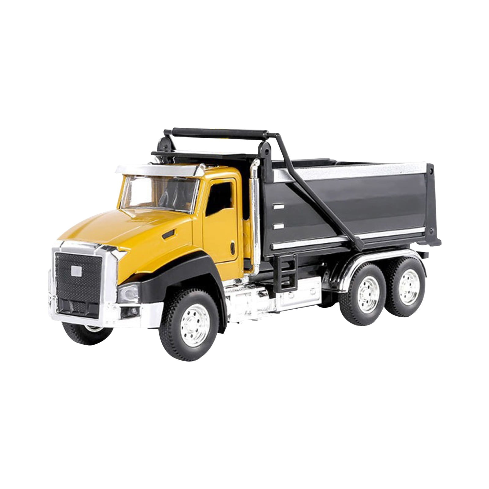 Yellow Construction Vehicle Toy Friction Powered Toy Truck For Kids ...