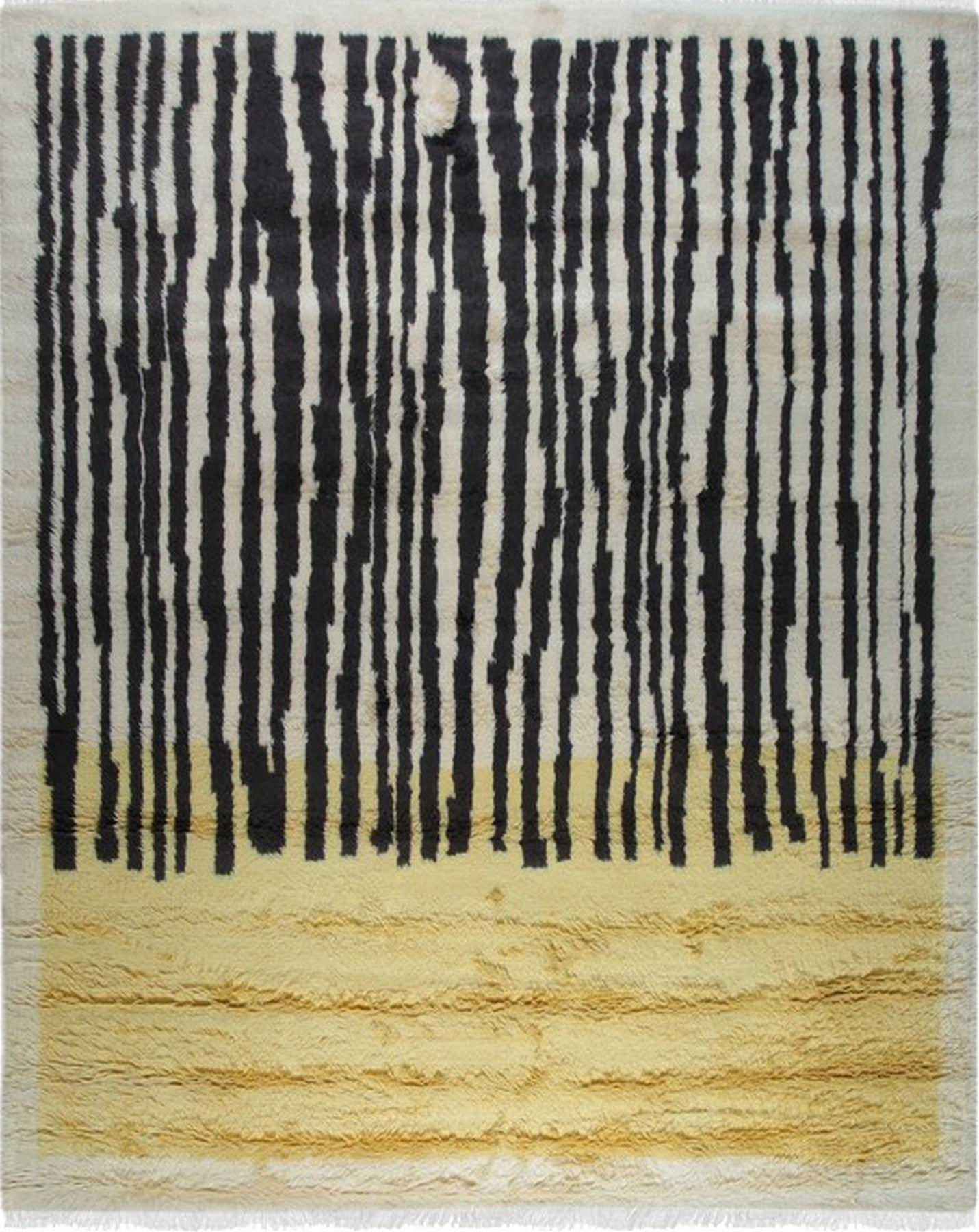 Stylish and Elegant Yellow Contemporary Abstract Art Deco Hand-Tufted ...