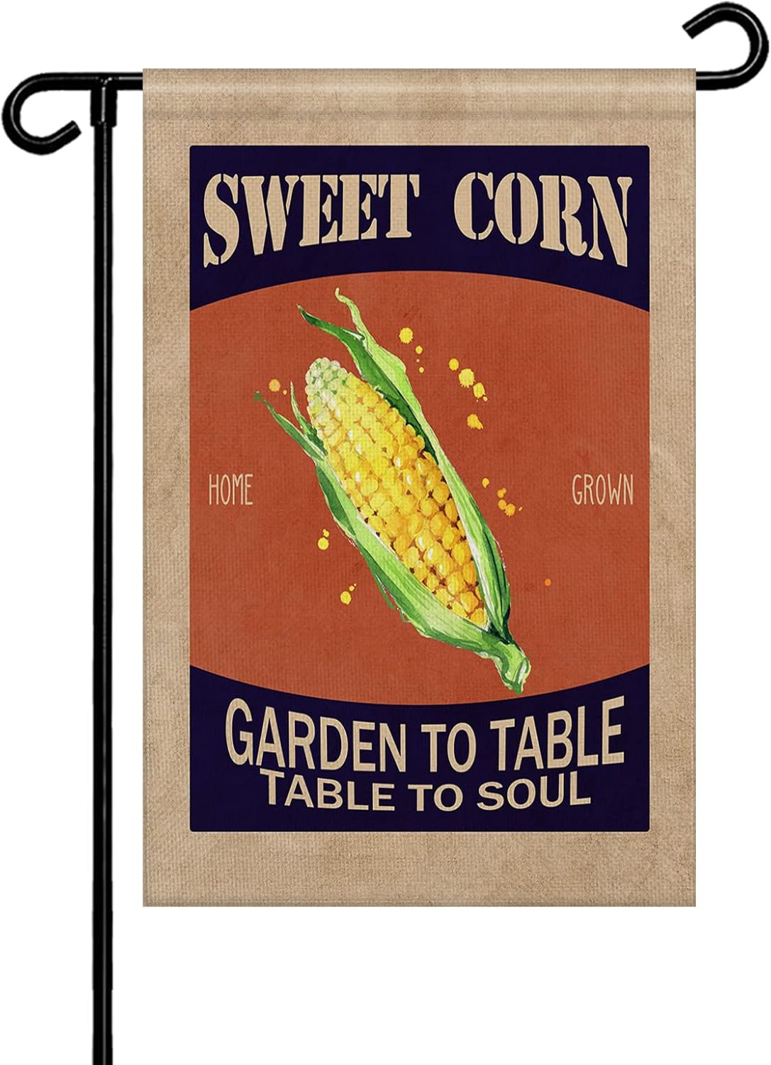 Yellow Corn Garden Flag Double Sided, Sweet Vegetable Rustic Farm ...