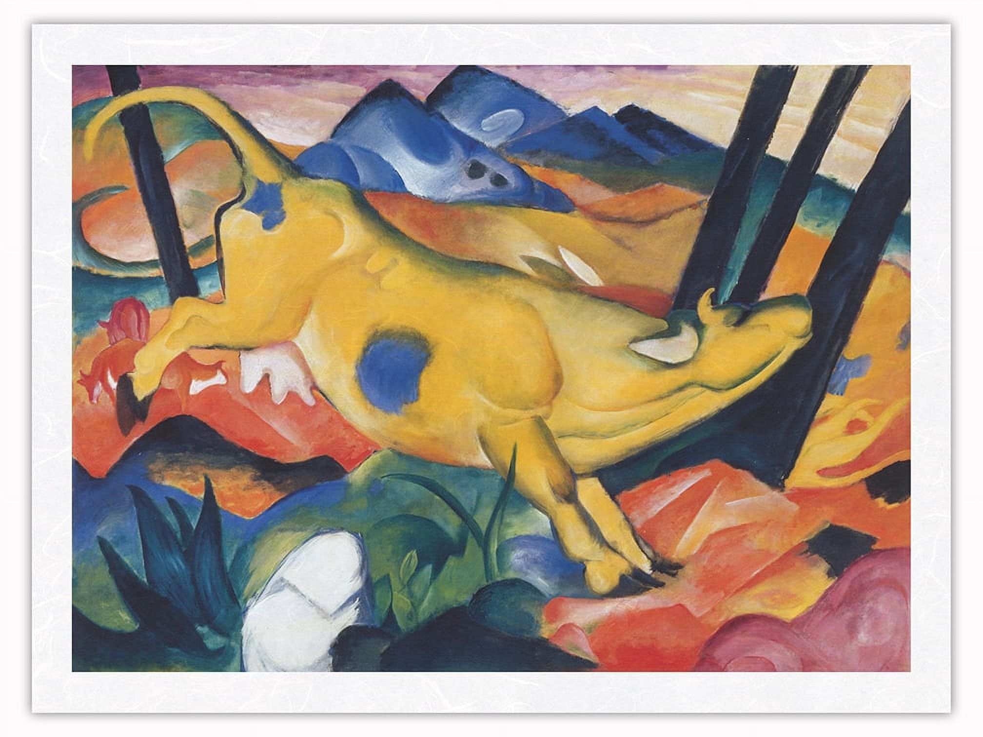 Yellow Cow - From an Original Color Painting by Franz Marc c.1911 ...