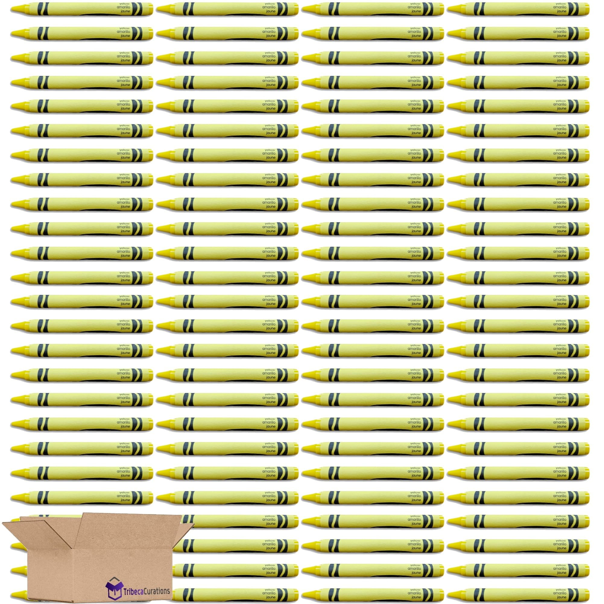 Yellow Crayon Bulk Value Pack | 100 Count - Walmart.com