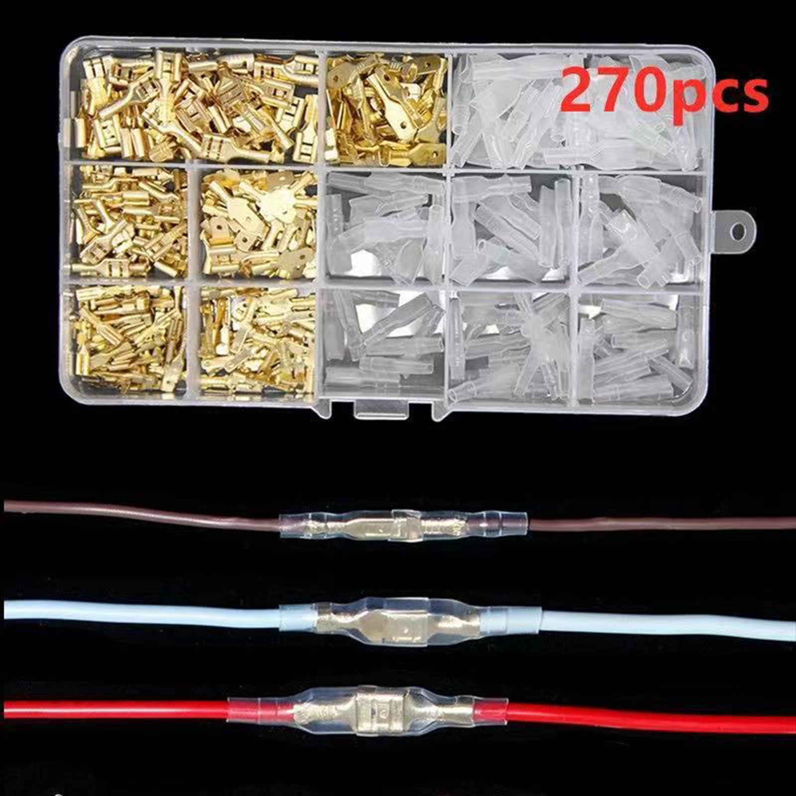 Yellow Crimp Terminal Block Set Transparent Protection Cover Male ...