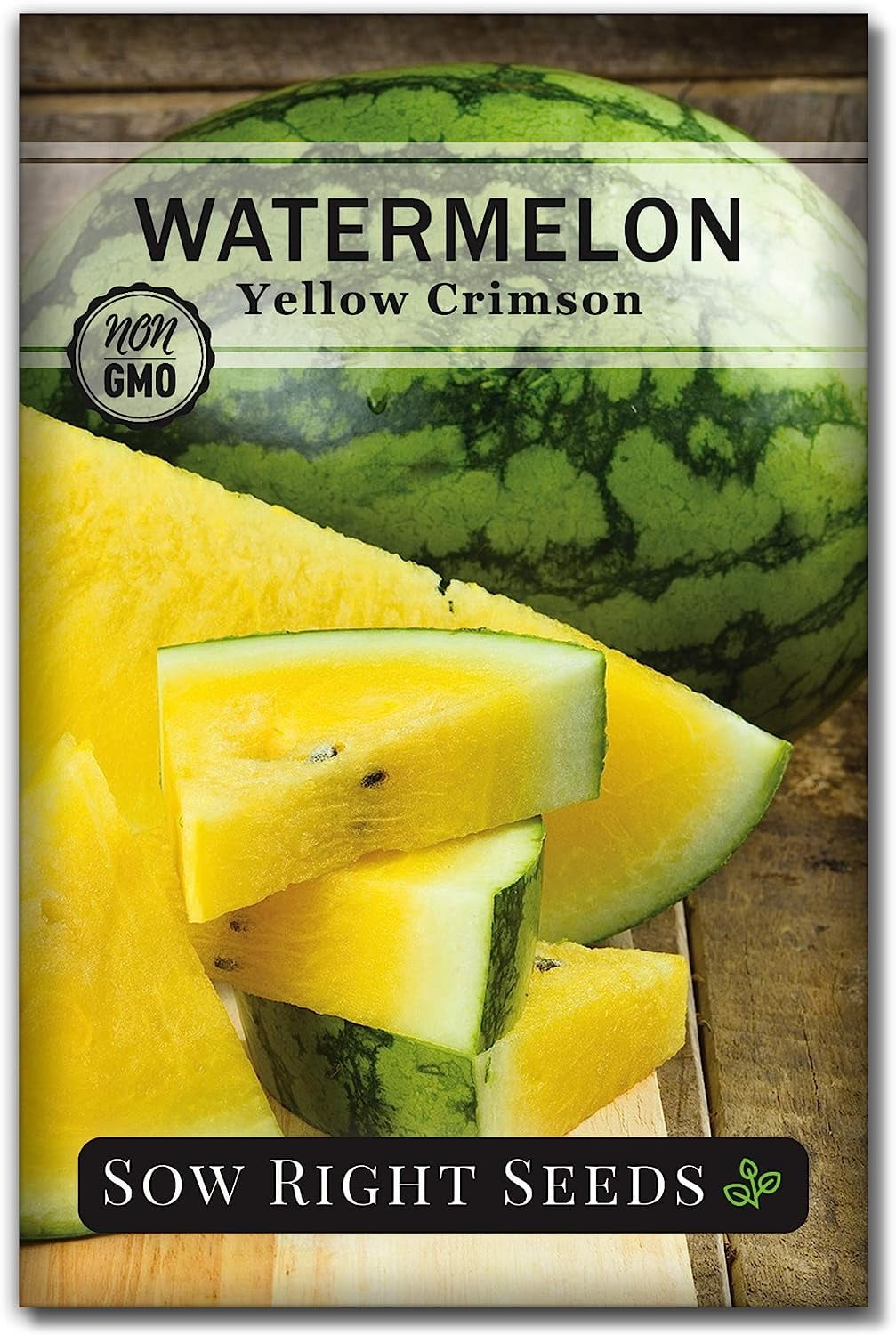 - Yellow Crimson Sweet Watermelon Seed for Planting - Non-GMO Heirloom Packet with Instructions ...