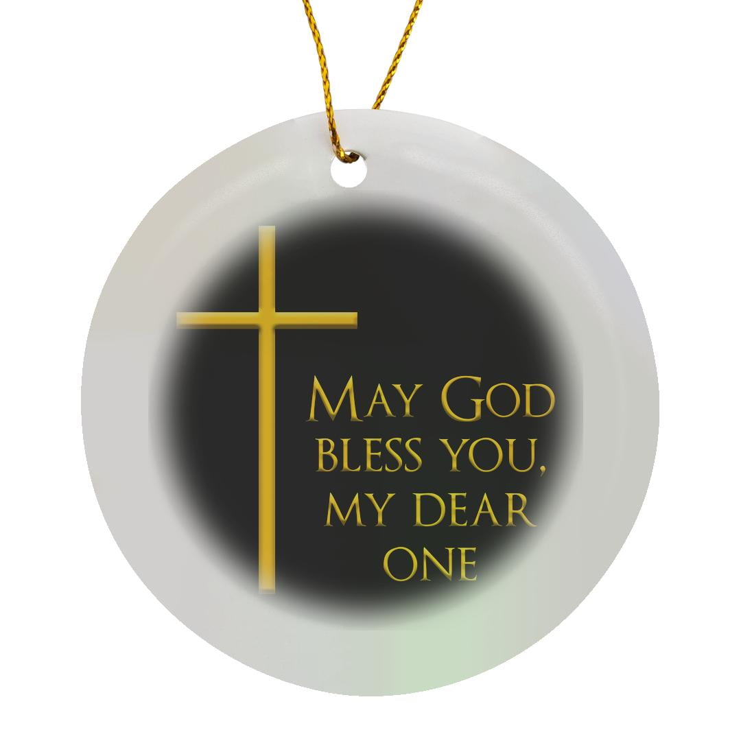 3drose, Yellow Cross, Black Background. May God Bless You, My Dear One ...