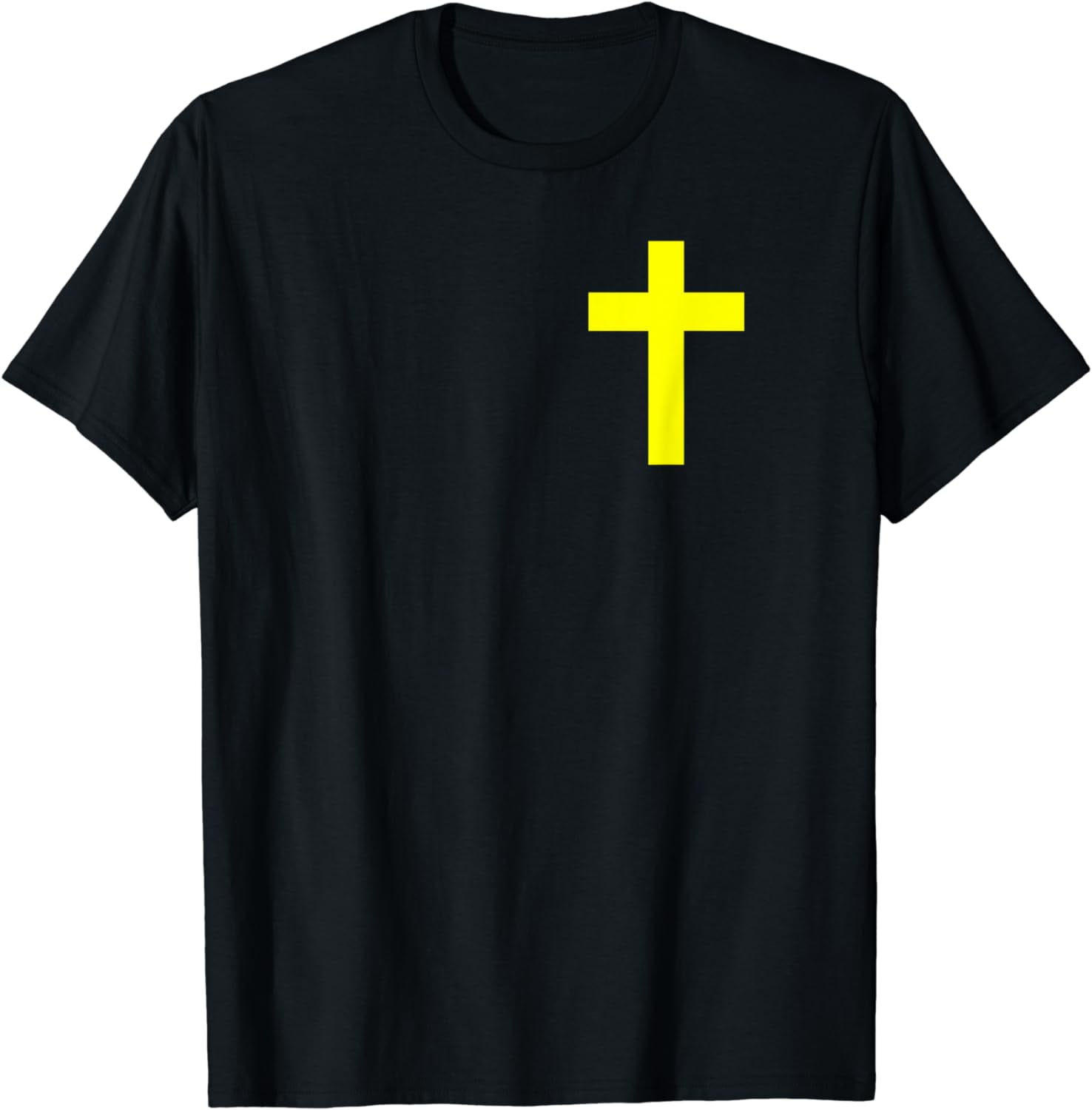 Yellow Cross Jesus Christ Christian Messiah God Christianity T-Shirt ...