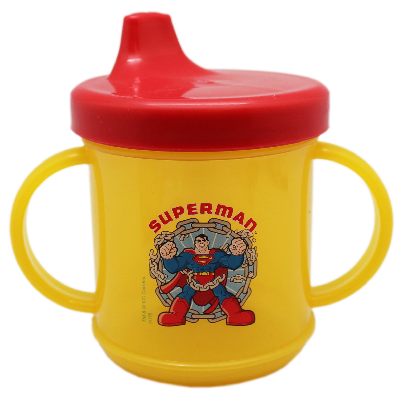 Yellow DC Super Friends Superman Cup -2 Handle Sippy Cup - Walmart.com
