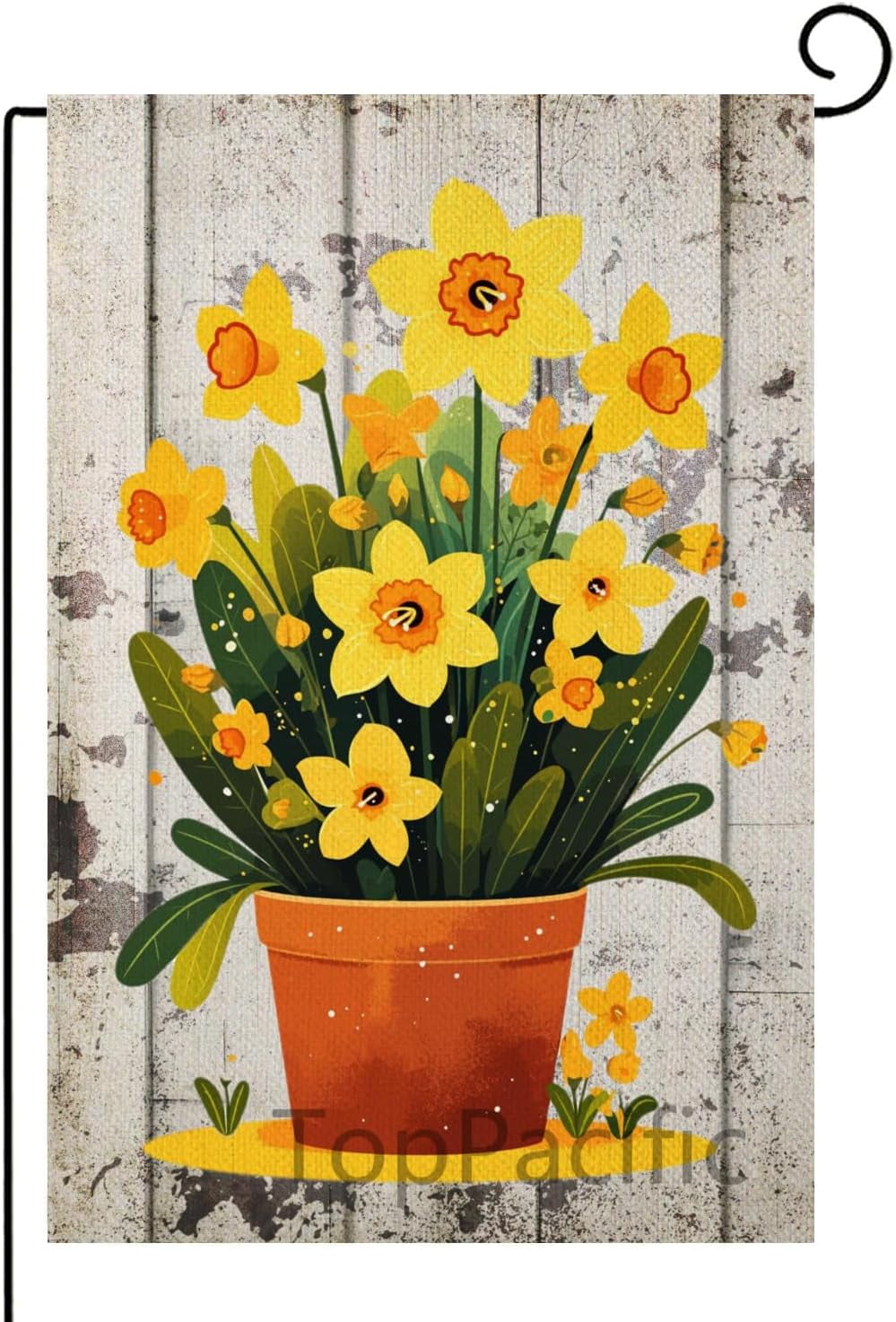 Yellow Daffodil Yard Flag Spring Floral Garden Flag Double Sided ...