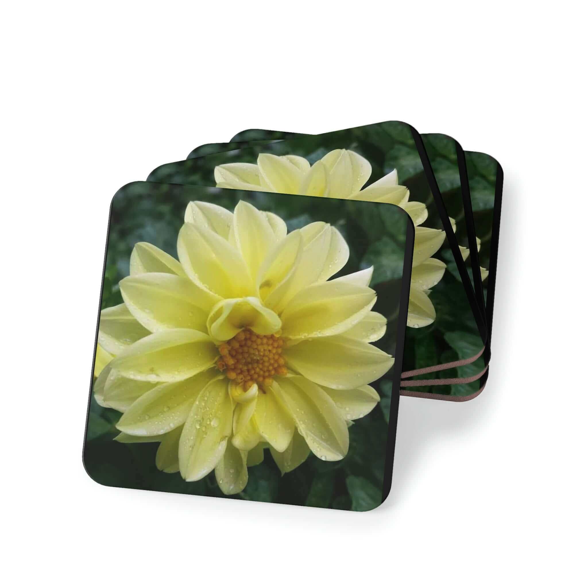 Yellow Dahlia Coasters - Walmart.com