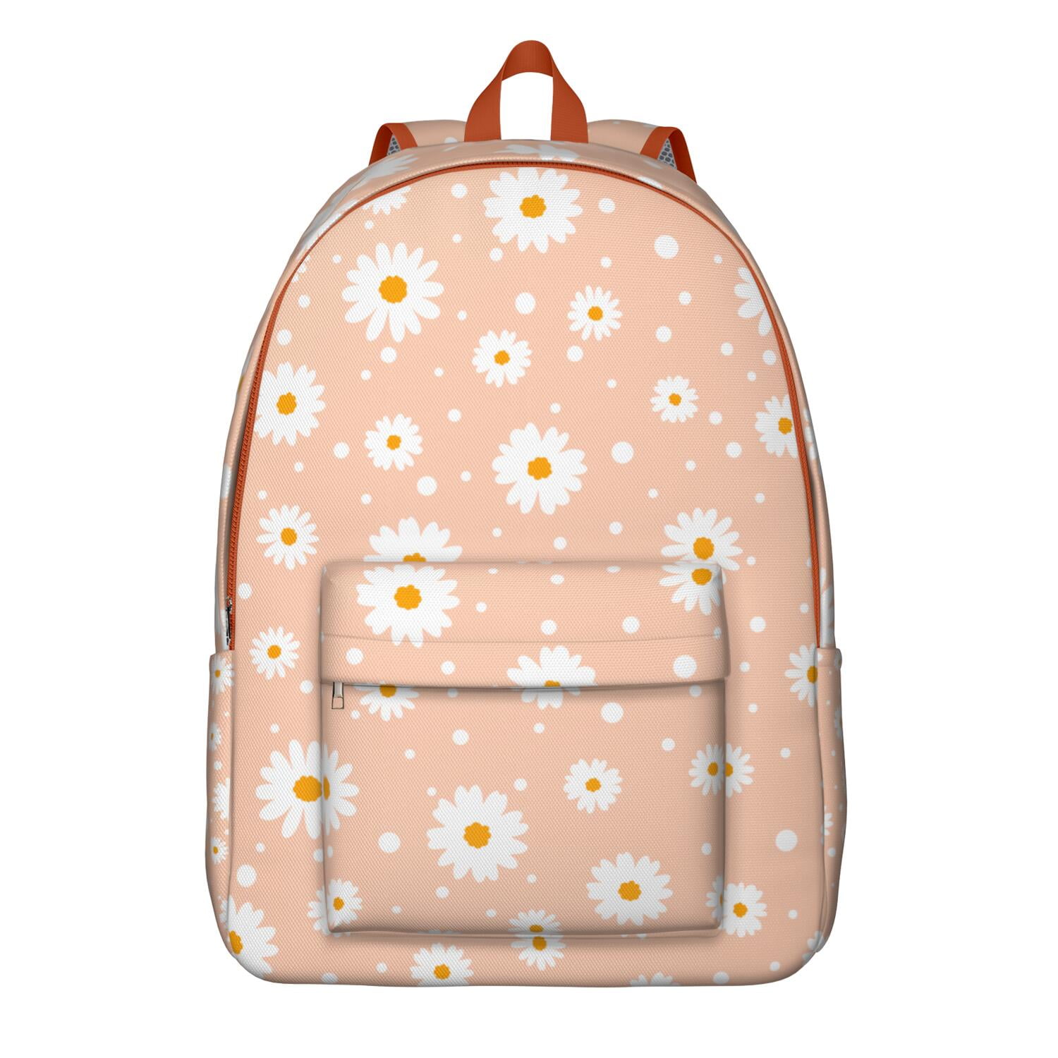 Yellow Daisy Backpack - Sunny Floral Waterproof Daypack with White ...