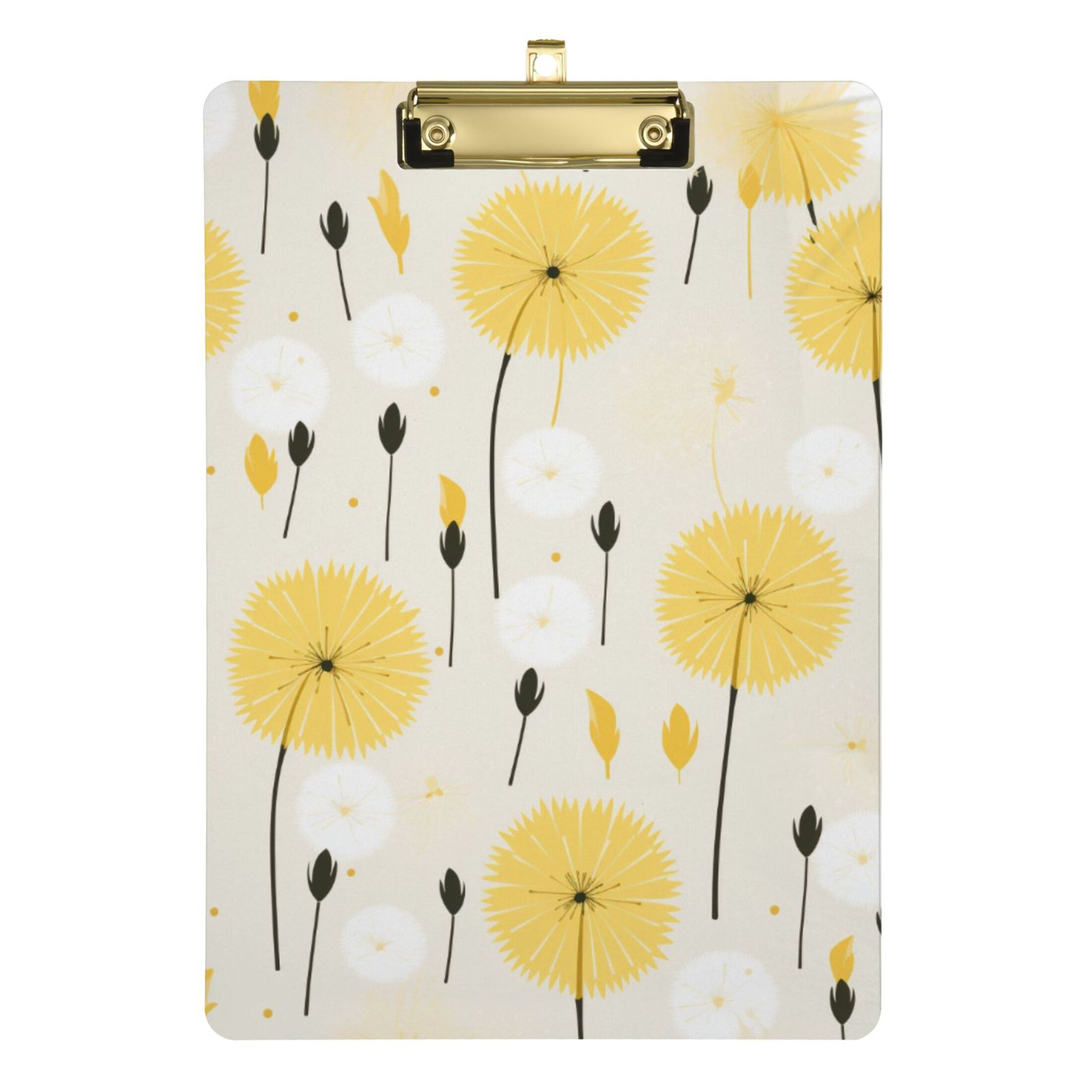 Yellow Dandelion Acrylic Clipboards A4 Standard Letter Size Clipboard ...