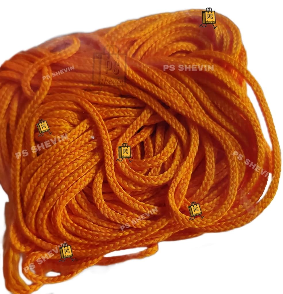 Yellow Dark Original Yellow Peela Dhaga Sacred Thread for Puja and Religious Purpose 20 Meter ...