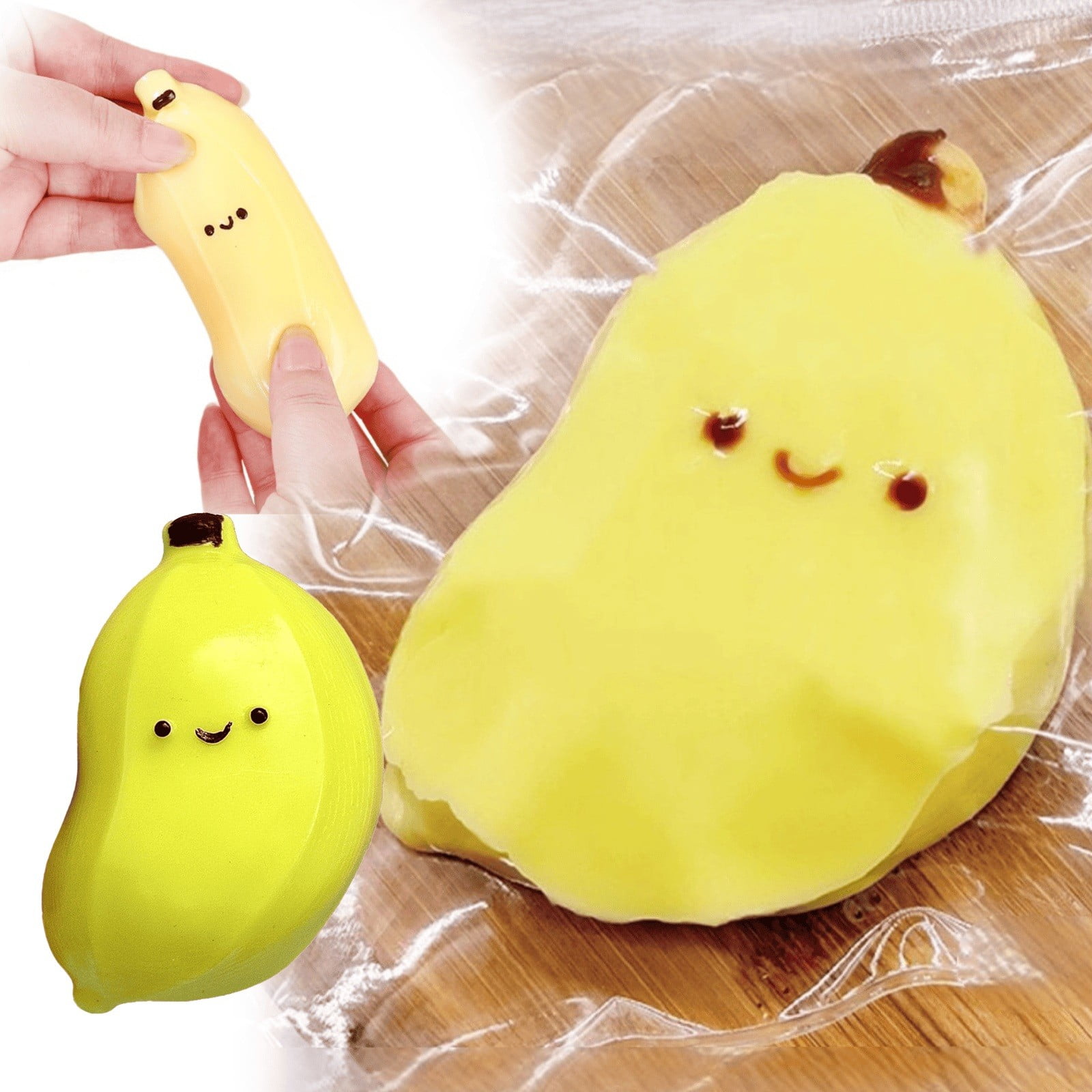 Yellow Decompression Funny Toy Cute Toy Soft Decompression Slowly To ...