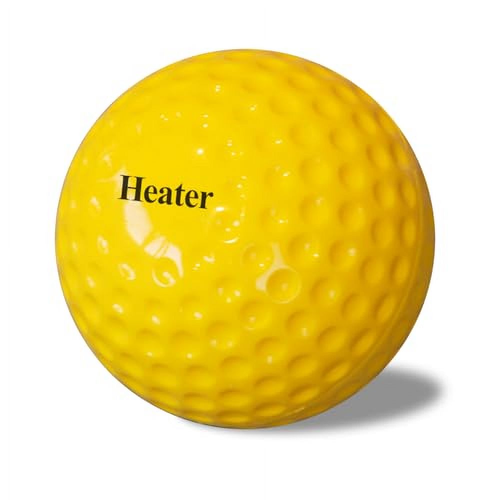 Yellow Dimpled Baseballs, 1 Dozen, Polyurethane Material, Optic Yellow ...