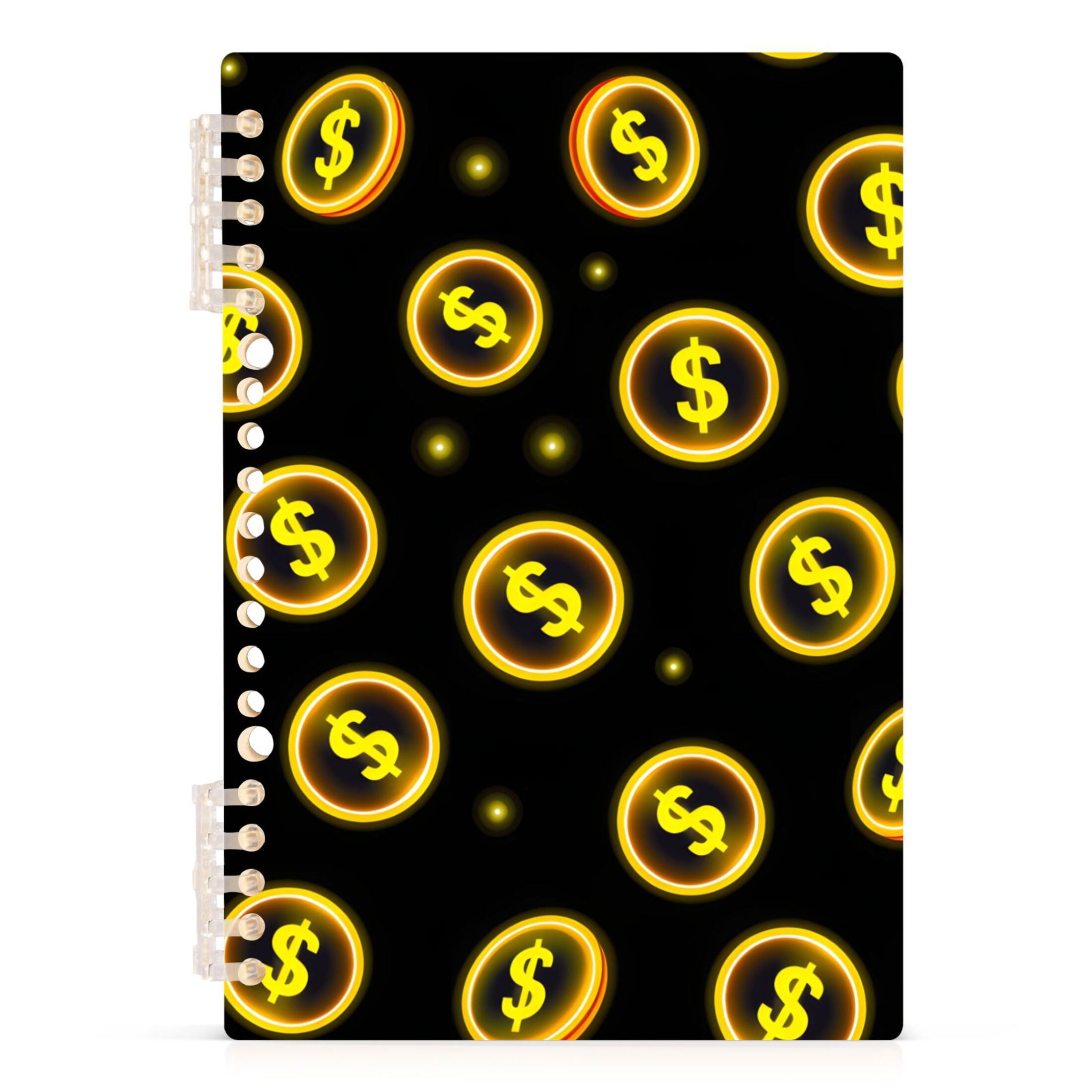 Yellow Dollar Sign Notebooks 1-subject Journal 60 Sheets A5 College ...