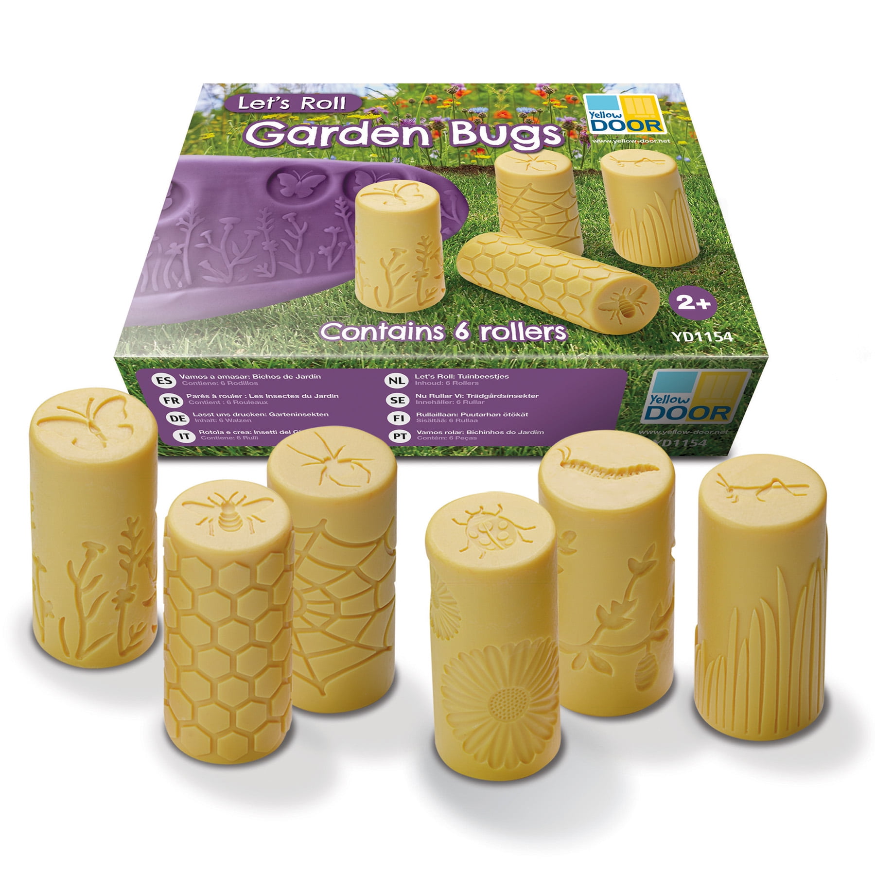 Yellow Door Let's Roll, Garden Bugs Rollers, Set of 6 - Walmart.com