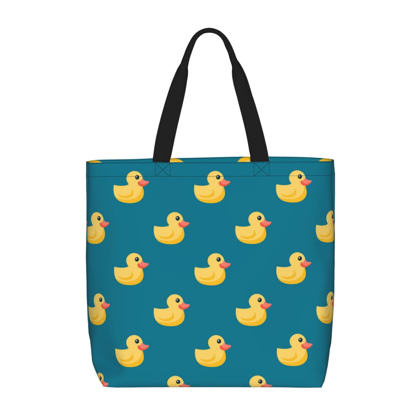 Yellow Duck Rubber Ducks Tote Bag Reusable Shoulder Handbag Top Handle ...