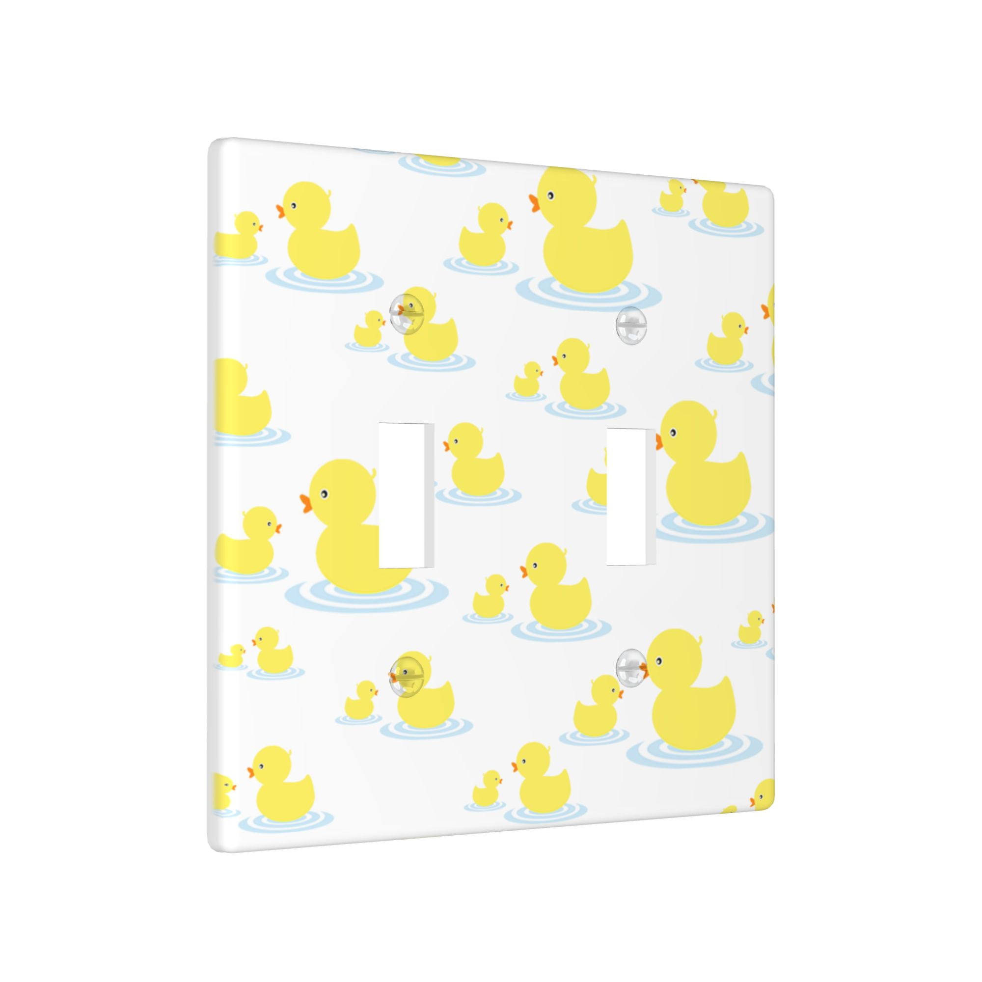 Yellow Ducks Double Toggle Light Switch Plate Decorative Wall Plate ...