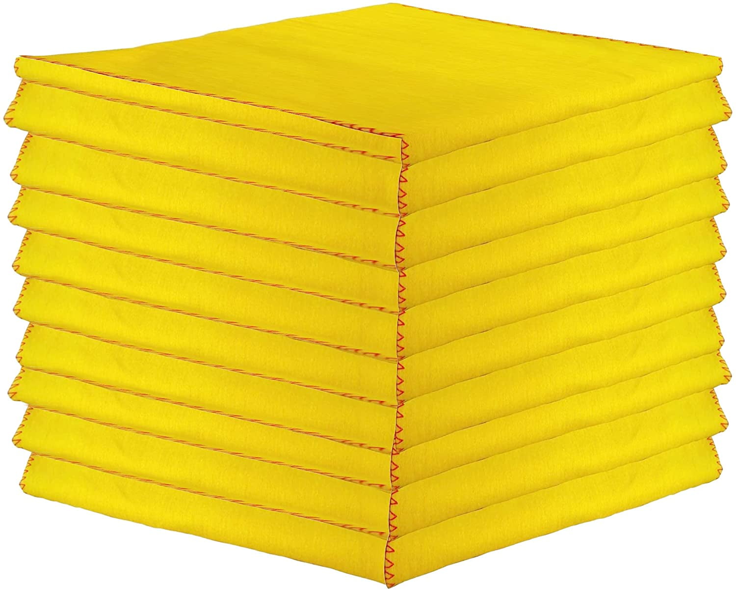 Yellow Dusting Cloth Rag 100% Cotton Washable, Duster Cloth for ...